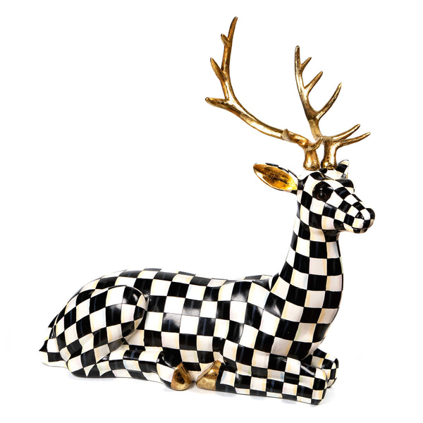 Courtly Check Outdoor Resting Deer - RFD
