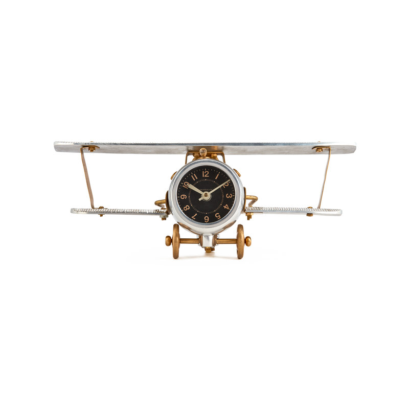 Biplane Table Clock - RFD