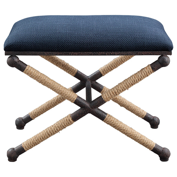 Firth Small Navy Fabric Bench - RFD